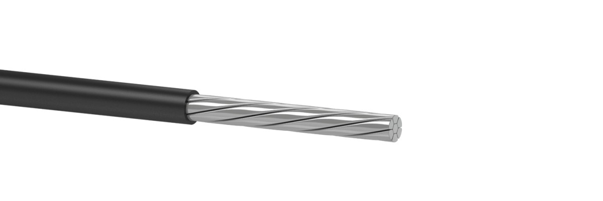 Single-core self-supporting high voltage cables UV-stabilized XLPE ...